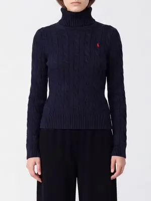 Polo Ralph Lauren Slim Fit Wool And Cashmere Turtleneck Sweater With Embroidered Pony Logo - Blue