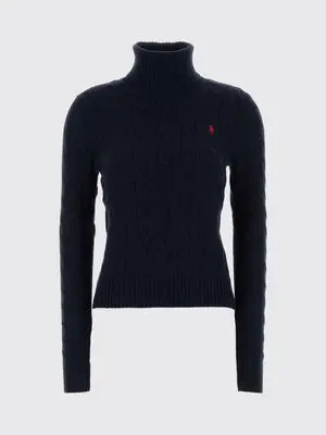 Polo Ralph Lauren Slim Fit Wool And Cashmere Turtleneck Sweater With Embroidered Pony Logo - Blue
