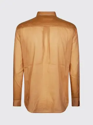 FORTE_FORTE Silk And Cotton Blend Shirt With French Collar - Brown