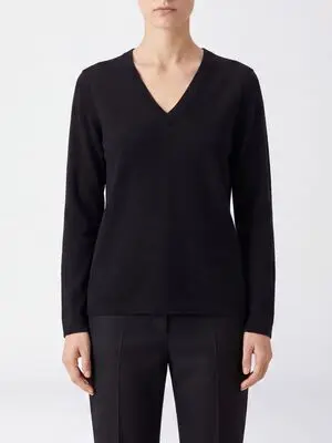 THE ROW V-neck Sweater In Pure Cashmere