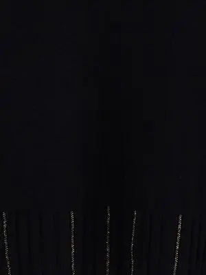 Fabiana Filippi Wool Silk Cashmere V-neck Sweater With Jewel Detail