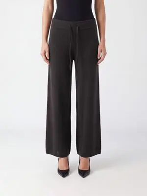 LISA YANG Wide-leg Cashmere Drawstring Pants - Brown