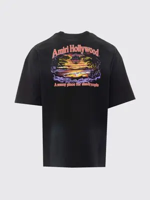 Amiri Relaxed Fit Cotton T-shirt With Graphic Print And Dropped Shoulders