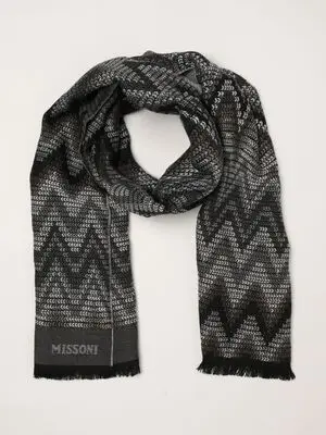 Missoni Abstract Pattern Pure Virgin Wool Scarf - Multicolor