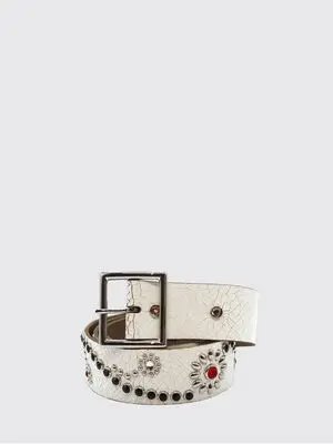 HTC LOS ANGELES Leather Belt - White