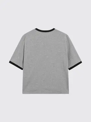 Versace Medusa Logo Print Cotton Crew-neck T-shirt - Grey