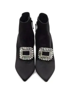 Manolo Blahnik Cantita Crystal-embellished Ankle Boots