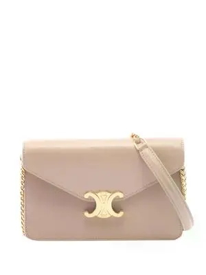 Celine Leather Margo Wallet On Chain Cross Body Bag