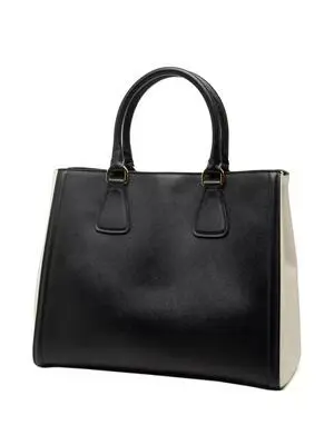 Prada 2013-2026 Medium Bicolor Saffiano Lux Galleria Satchel