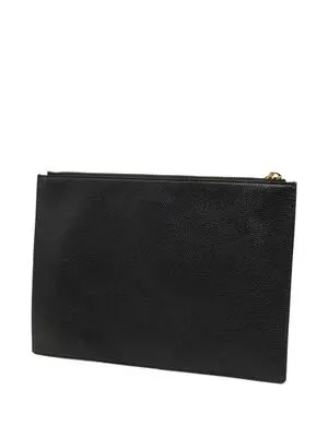Gucci Grained Calfskin Zumi Zip Pouch Clutch Bag