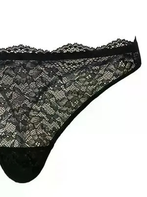TWINSET Lace-panel Tulle G-string