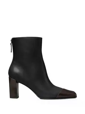 Tory Burch Asymmetric Cap-toe Ankle Boots