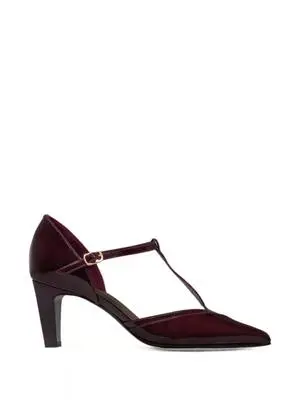 Bernardo Gianna T-bar Pointed-toe Pumps - Red