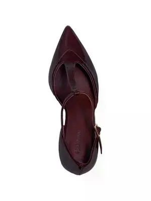 Bernardo Gianna T-bar Pointed-toe Pumps - Red