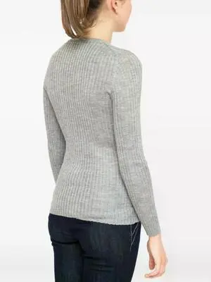 LA ROSE Ribbed-knit Cashmere Cardigan
