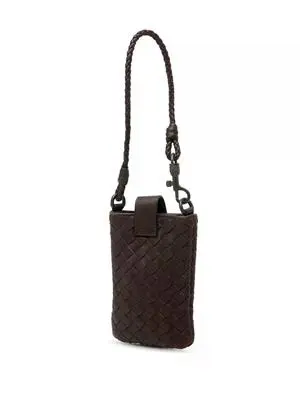 Bottega Veneta 2011 Nappa Intrecciato Holder Phone Case - Brown