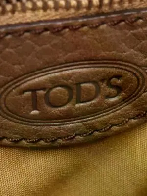 TOD'S 2000s Leather Tote Bag - Brown