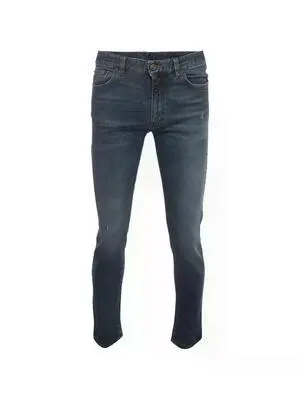 Zegna Distressed Slim-fit Jeans - Blue
