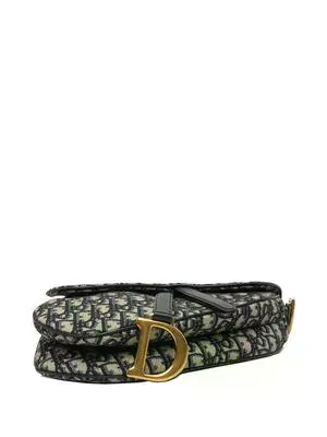 Dior 2019 Oblique Canvas Saddle Bag Shoulder Bag