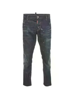 Dsquared2 Distressed Straight-fit Jeans - Blue