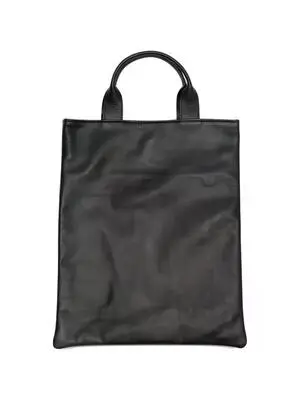 LA ROSE Logo-print Leather Tote Bag