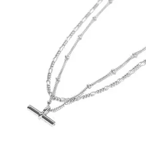 MURU T Bar Layering Set - Silver