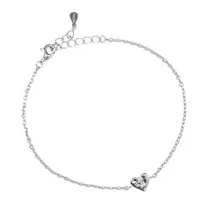 MURU Tiny Heart Bracelet - Silver