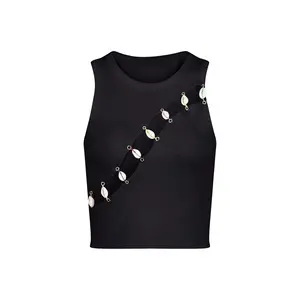 ÚCHÈ Cowrie Embellished Tank Top