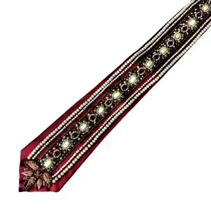 ZARS LONDON Ornate Pearl Luxe Wine - Red