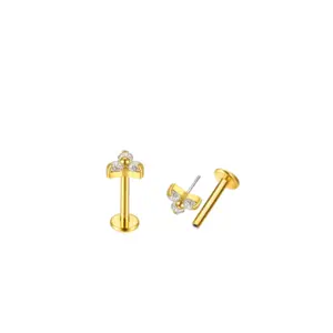 MICKEY'S GIRL Mini Lotus Flat Back Earrings