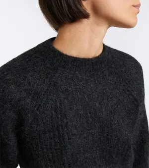 Max Mara Cropped Mohair And Wool-blend Sweater