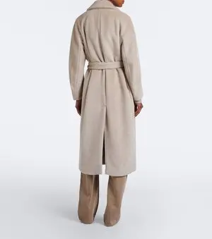 Max Mara Alpaca And Wool Wrap Coat