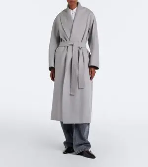 Max Mara Virgin Wool Wrap Coat