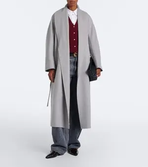Max Mara Virgin Wool Wrap Coat