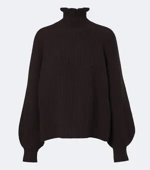 Max Mara Ribbed-knit Wool And Cashmere Sweater
