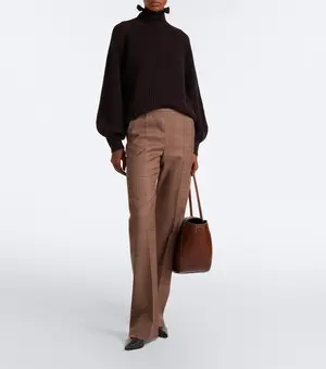 Max Mara Ribbed-knit Wool And Cashmere Sweater
