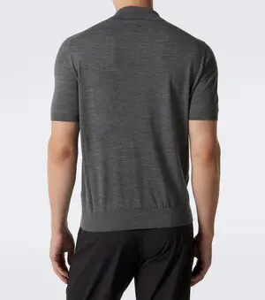 Prada Virgin Wool Polo Sweater