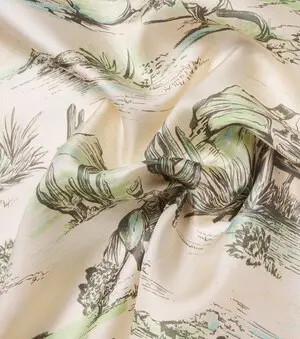 ALEMAIS Scout Printed Silk Scarf - Multicoloured