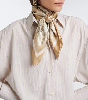 ALEMAIS Scout Printed Silk Scarf - Multicoloured