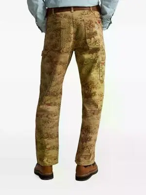 Polo Ralph Lauren Landscape-print Straight-leg Trousers