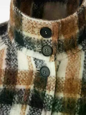 Simkhai Virelle Plaid Check-print High-neck Jacket