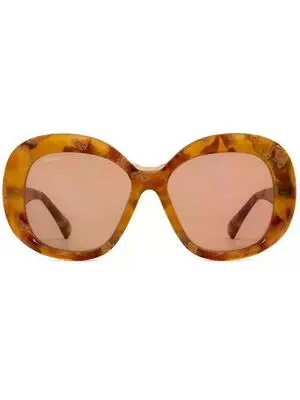 Max Mara Edna Round-frame Sunglasses