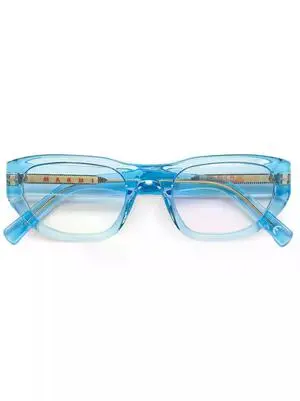 Marni Laamu Atoll Rectangle-frame Glasses