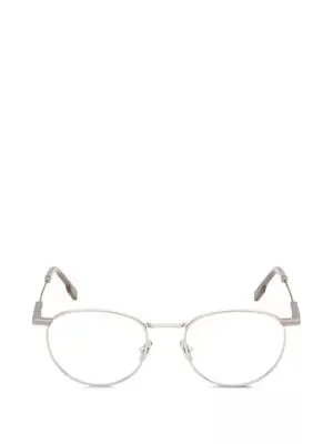 Zegna Round-frame Glasses - Silver