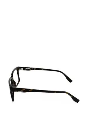 Karl Lagerfeld Tortoiseshell-effect Rectangle-frame Glasses - Brown