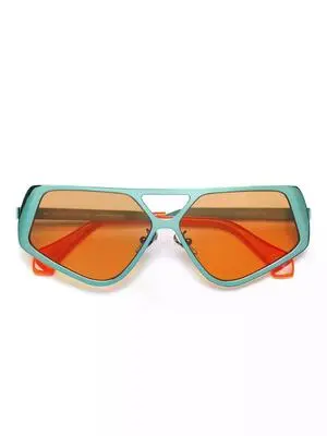 RETROSUPERFUTURE Geometric-frame Sunglasses - Blue