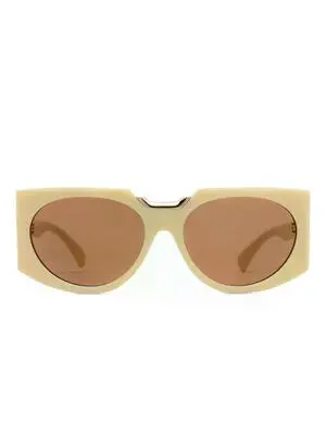 Max Mara Oval-frame Sunglasses - Neutrals