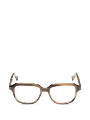 Zegna Geometric-frame Glasses - Brown