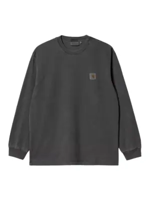 Carhartt Work In Progress Long-sleeve T-shirt With Logo - Grey