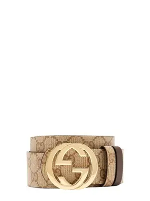 Gucci Gg Interlocking Belt - Beige
